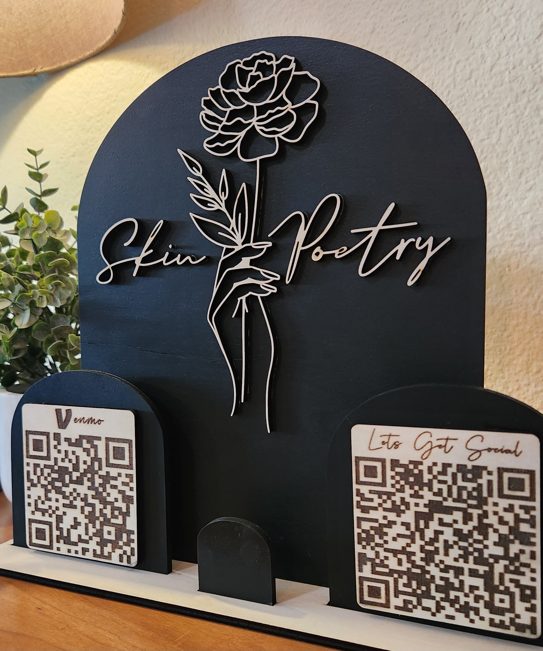 Business QR Code Sign – The Laser Canvas